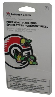 Pokemon Center (2021) Bellsprout Weepinbell & Victreebel Pixel Pins 3 ...