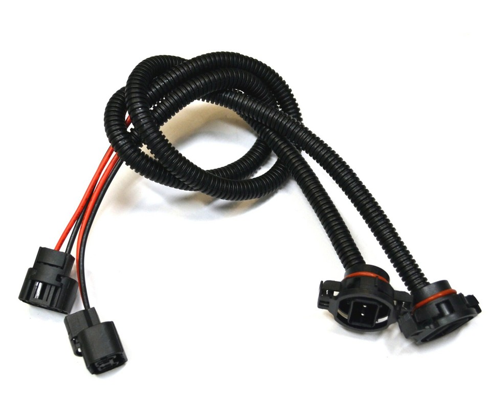 Wire PS24W 5202 H16 Two Harness Fog Light Female Bulb Socket Connector ...