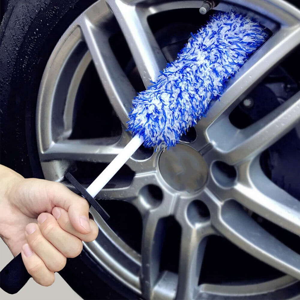 Washing Clean Car Wheel Cleaning Brush Tool Tire Alloy Soft Bristle ...