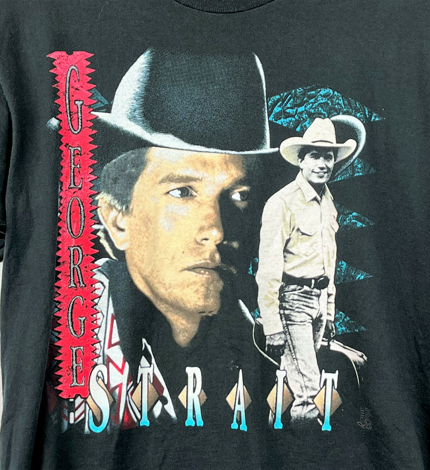 Vintage Single Stitch 1993 George Strait Concert T-Sh… - Gem