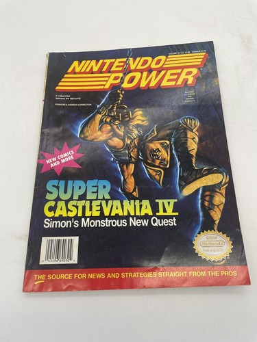 Nintendo Power Super Castlevania IV Magazine Volume 32 January 1992 w ...