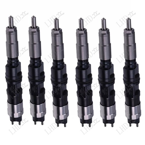 6X Fuel Injector DZ100221 SE501947 For John Deere 260E 310E 670G 672G ...