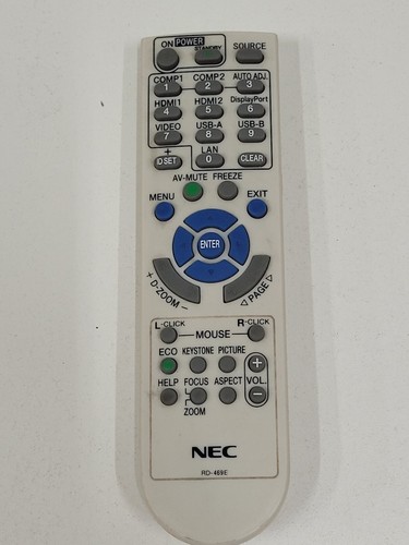 Genuine RD-469E Remote Control For NEC Projector OEM | eBay