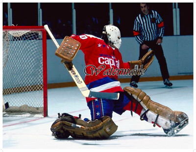 NHL Washington Capitals Goalie Bernie Wolfe Game Action Color 8 X 10 ...