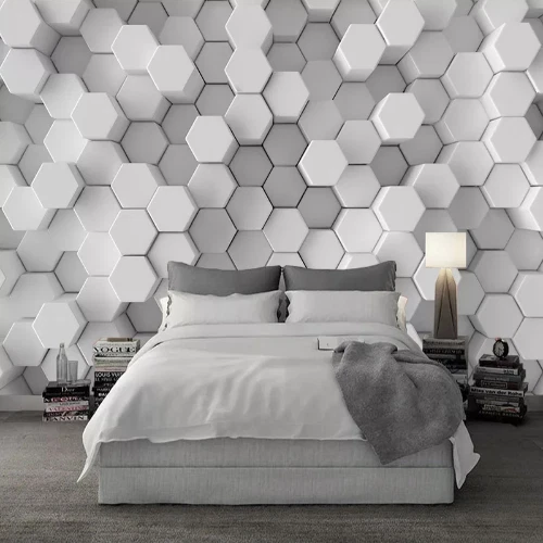 3d Design Wallpaper White
