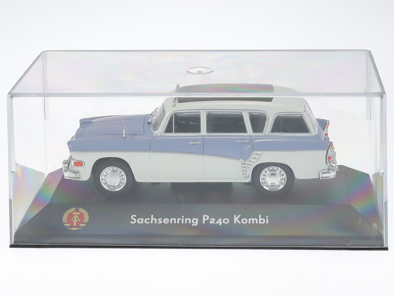 Sachsenring P240 Kombi blau DDR Ostalgie Modellauto 7230039 Atlas 1:43 ...