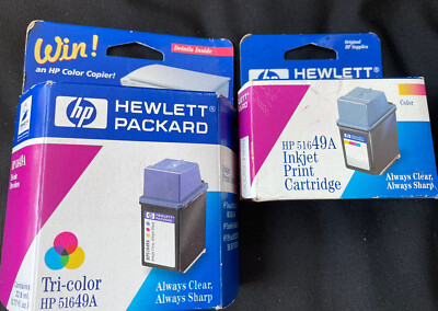 HP 49 Tri-Color Ink Hp 51649A *Large Genuine Lot Of 2 | eBay