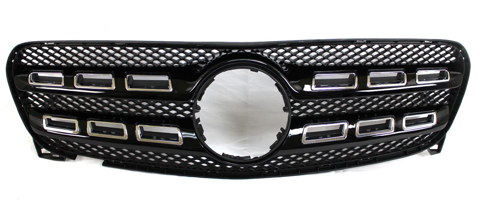 front bumper cover main upper grille black fits 2018 -20 MB GLA250 X156 ...