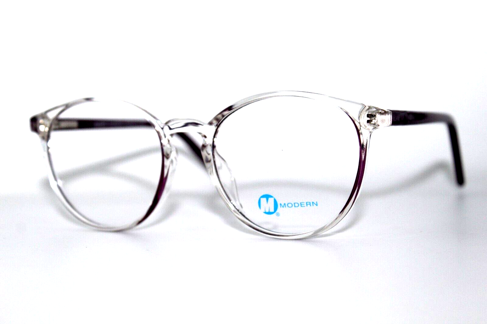 NEW MODERN OPTICAL GUIDANCE PURPLE CLEAR AUTHENTIC EYEGLASSES FRAMES 50 ...
