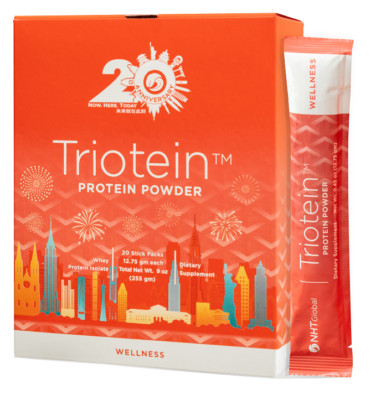 NHT Global Triotein Protein Powder Stick Pack (20 ct) Whey Antioxidant ...