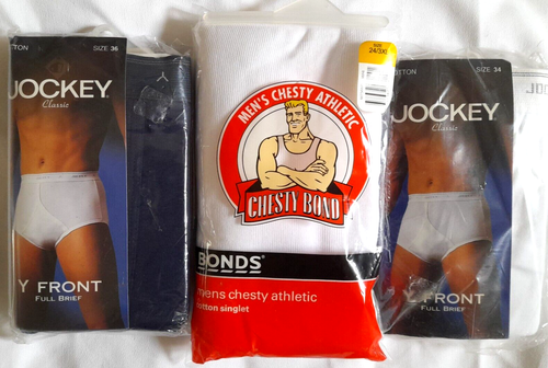 BONDS - JOCKEY - UNDERWEAR & SINGLET PACK - Y FRONT & CHESTY BOND ...