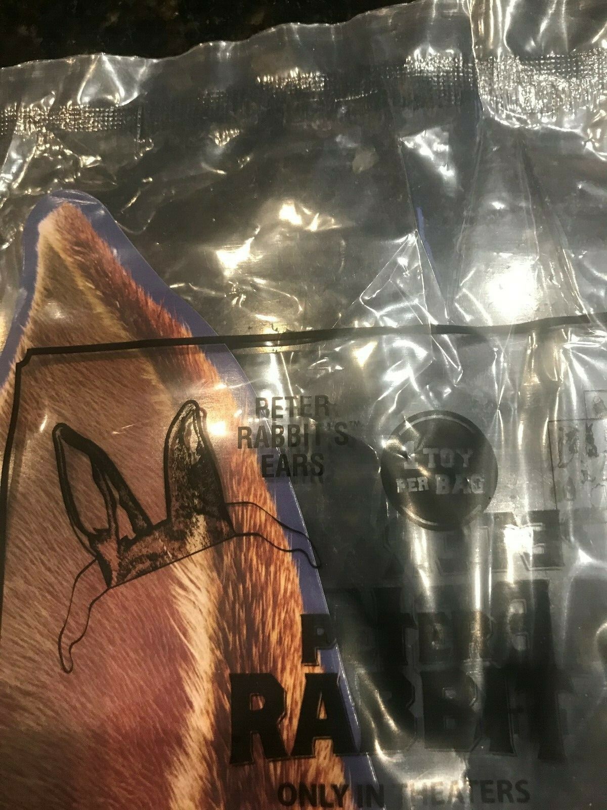 Carls Jr Happy meal toy PETER RABBIT 2 PETER RABBIT EARS perfect goody ...