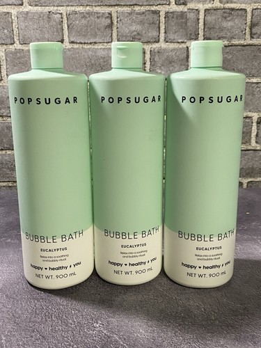 POPSUGAR Bubble Bath EUCALYPTUS, XL 900 mL (30 fl oz) Lot of 3! | eBay