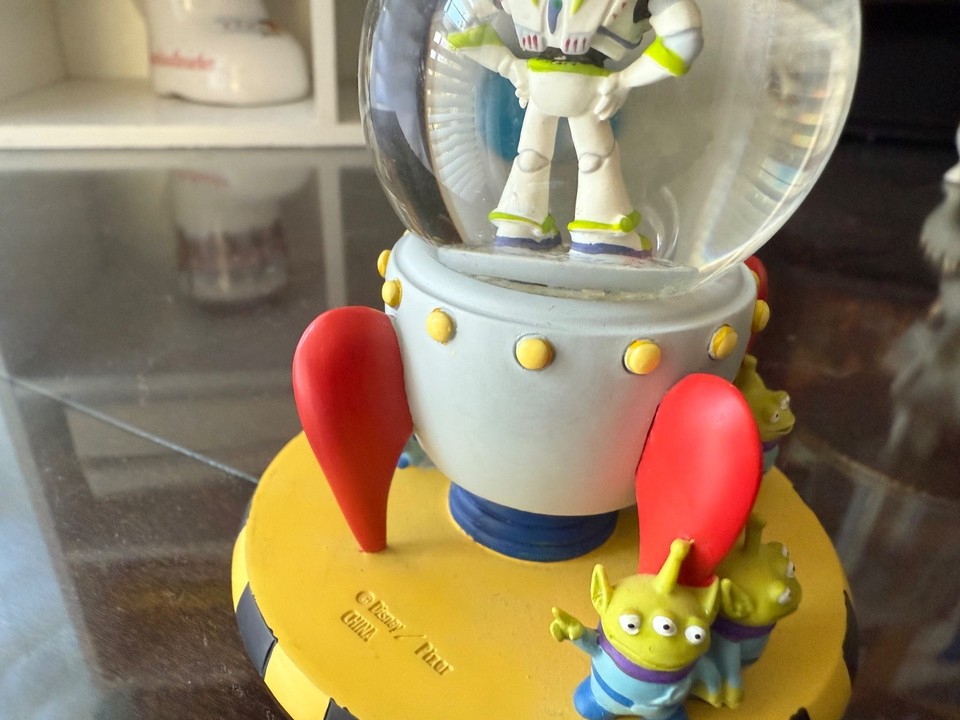 Disney Pixar Toy Story Buzz aliens Spaceship Water Globe Snowglobe Mini ...