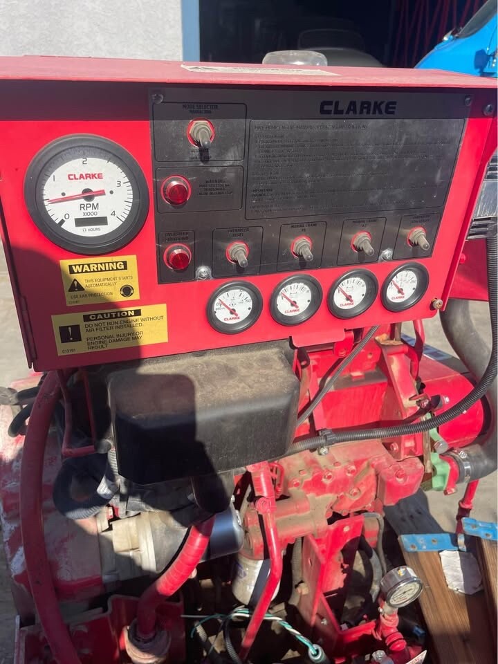 Cummins Clarke Diesel Fire Pump Engine low hours 90 day warranty | eBay