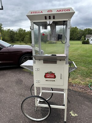 Stella Artois Popcorn Machine Maker Full Size Cart | eBay