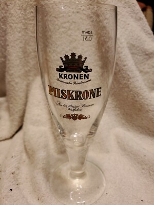 KRONEN PILSKRONE BEER STEMMED GLASS 0.3LT STEM | eBay
