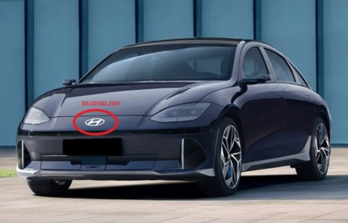 OEM 86305-KL200 Front Emblem 'H' Logo Symbol Mark for Hyundai IONIQ 6 ...