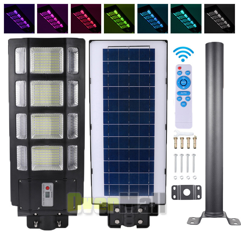 9900000000LM 2000W Commercial Solar Street Light Parking Lot Lamp Road ...