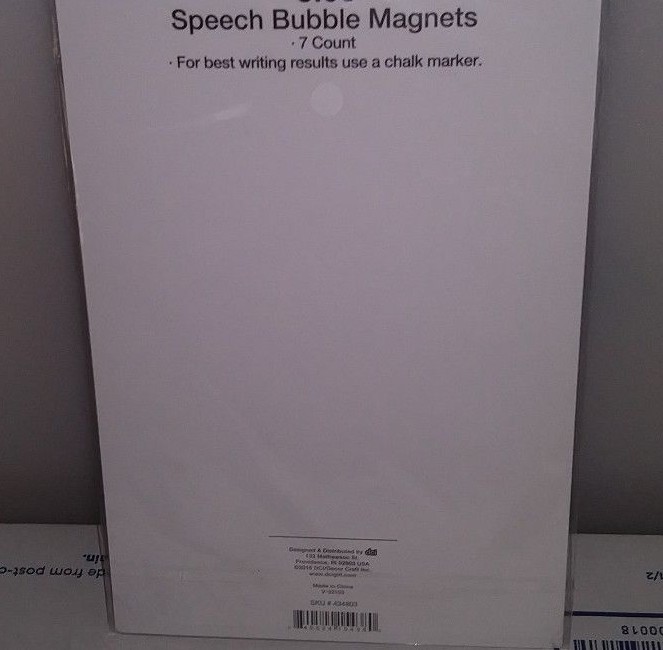 BACK TO SCHOOL SPEECH BUBBLE MAGNETS PACK OF 7 BLACK & WHITE G-9 | eBay