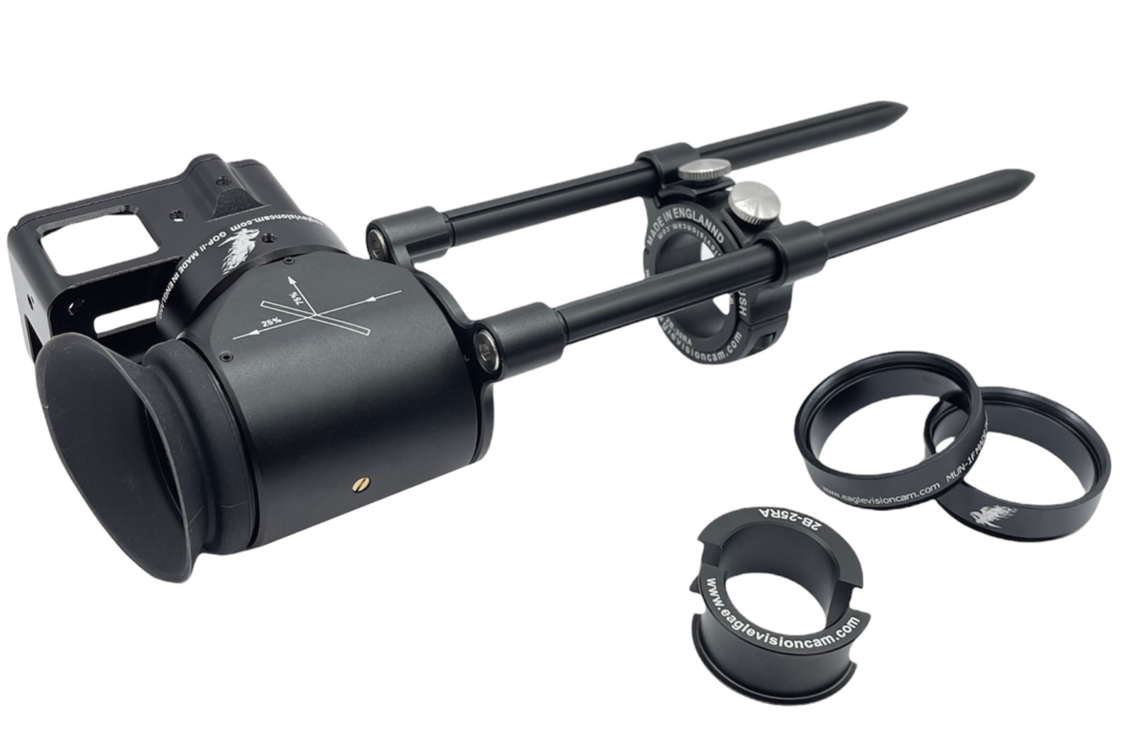 SCG-KIT 50% X 50% GOPRO 5,6,7 Firefly 2 Bar Scope Holder S8E Side-Cam ...