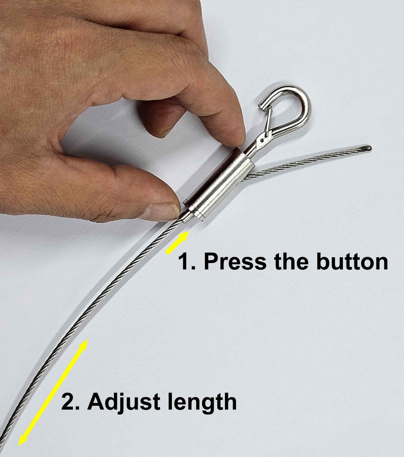 Best 6 Sets Adjustable Hanging Wire Kit Stainless Steel Multipurpose ...