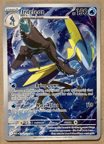 Inteleon Holo Mega Evolution Illustration Rare 142/132 Pokemon TCG | eBay