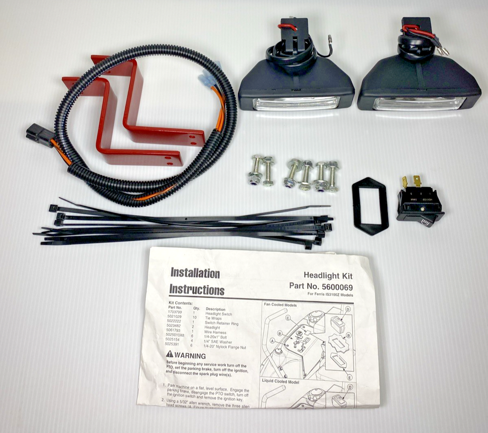 Ferris Mower IS3100Z Light Kit 5600069 with Instruction & 29 Piece Kit ...