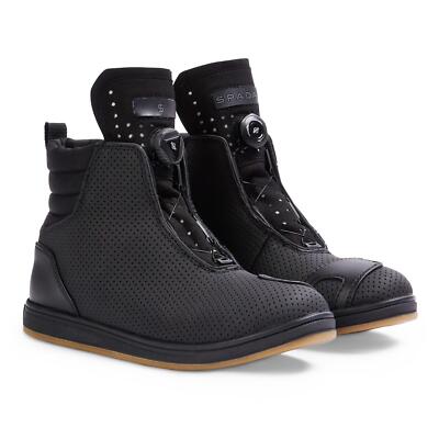 Spada Tachi Waterproof Motorcycle Trainers Short Motorbike Boots Black | eBay UK