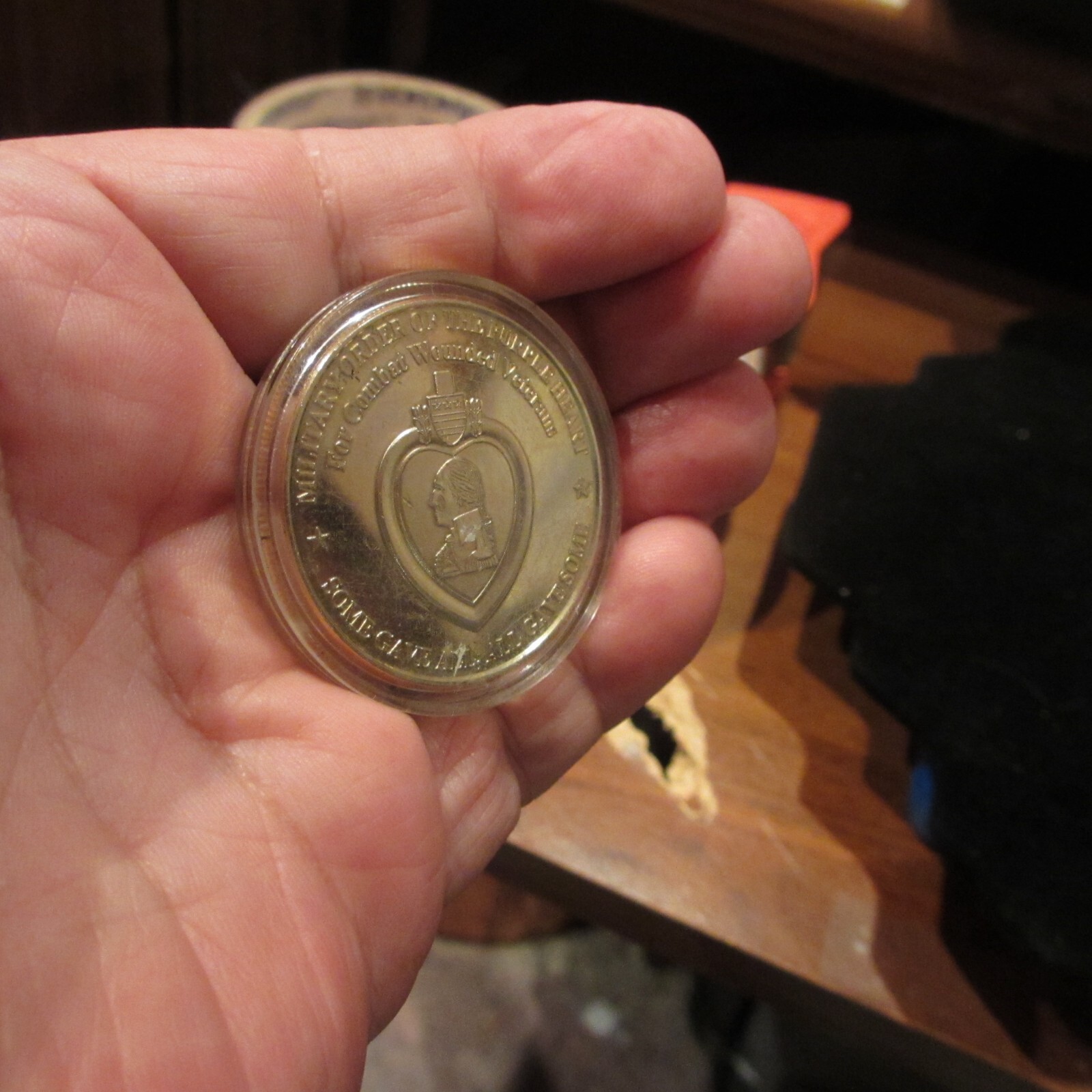 NEW Purple Heart 24K GOLD PLATED Proof Quality 40 mm Coin, Last one ...