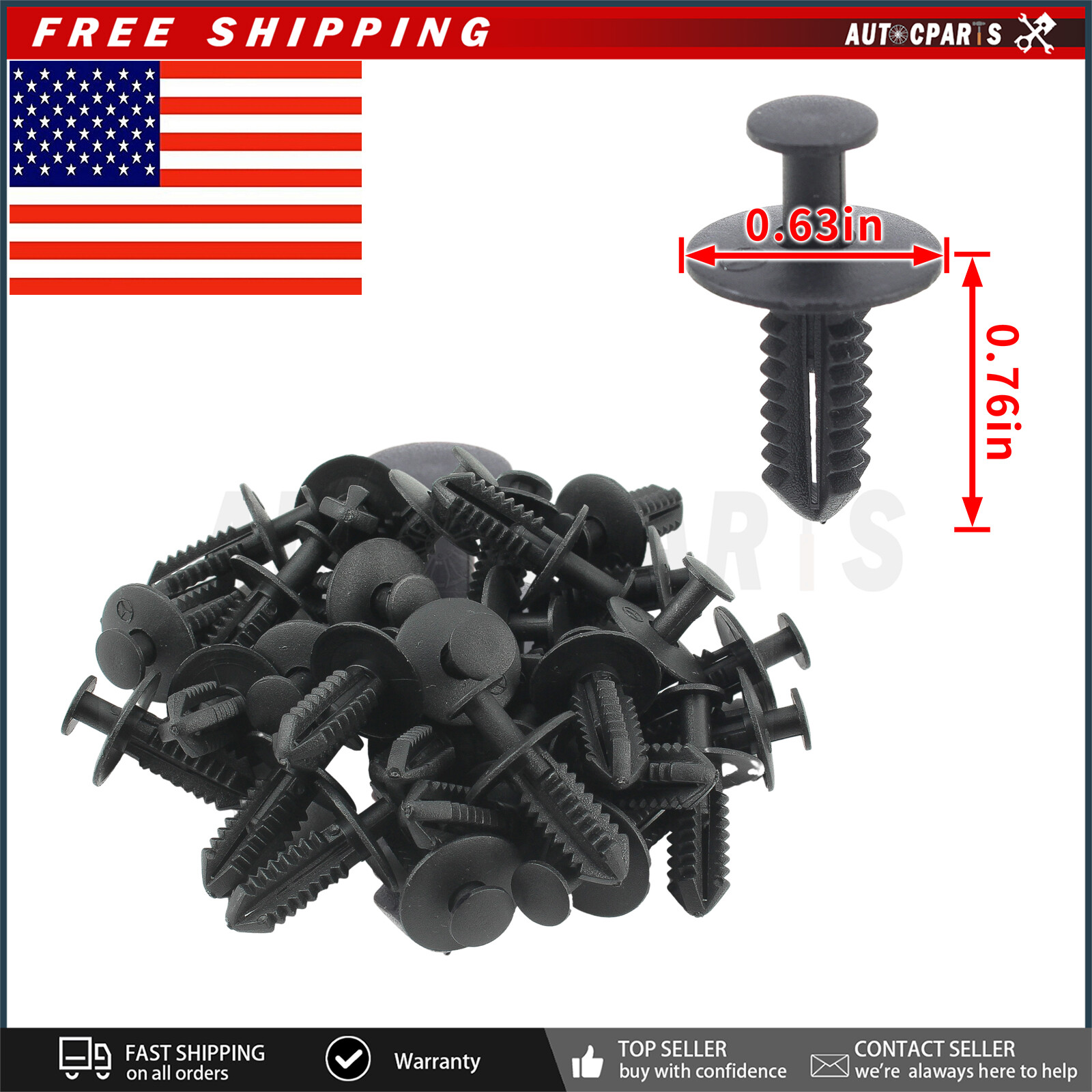 30x Front Fender Liner Push Type Retainer Clips For Mercedes Benz ...