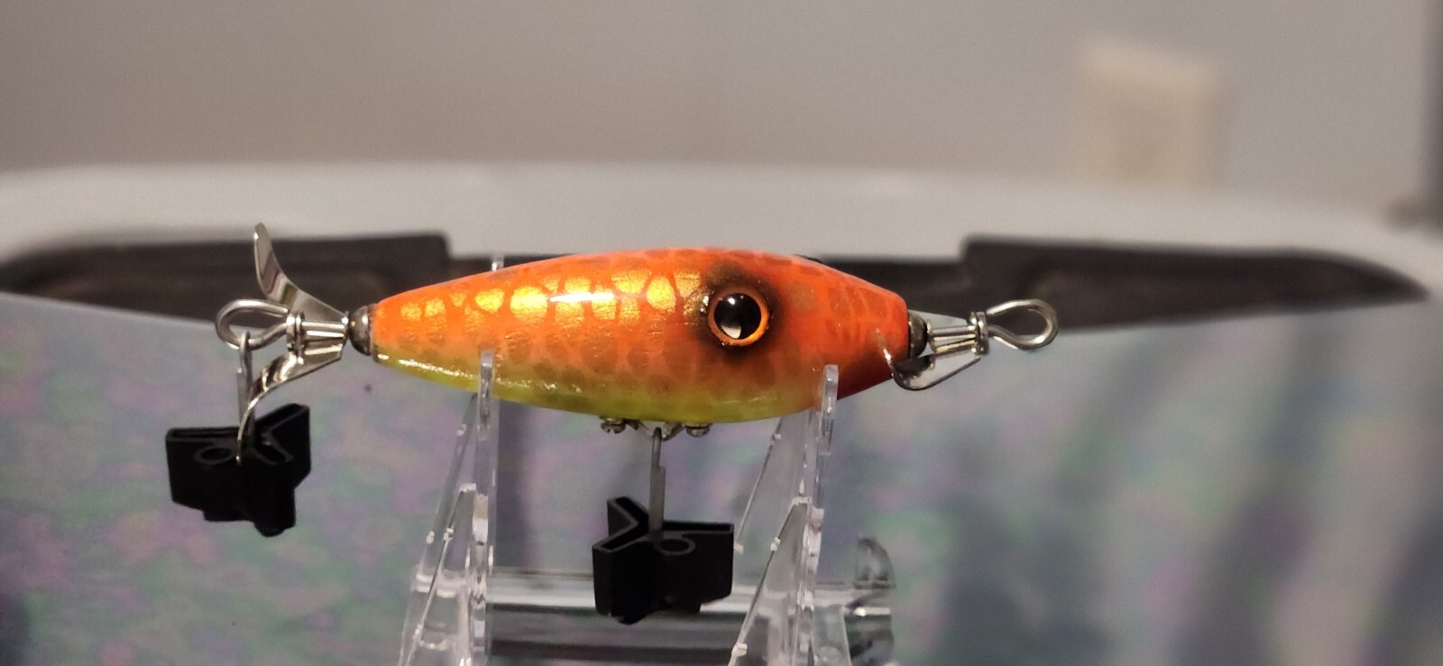 Ez's Wooden Mini Topwater Chopper Lure (Gold Digger) | eBay