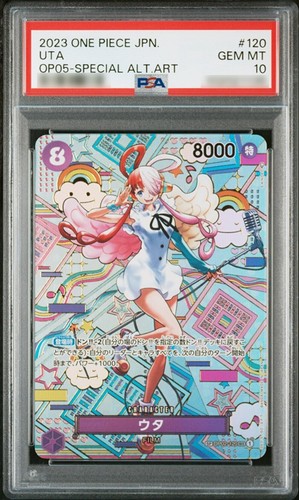 PSA 10 Uta SEC OP02-120 SP Awakening of the New Era ONE PIECE Card Game ...
