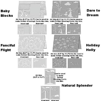 Craftwell 8.3"x 11.7" A4 size Embossing Folders - eBosser, Cut'n'Boss ...