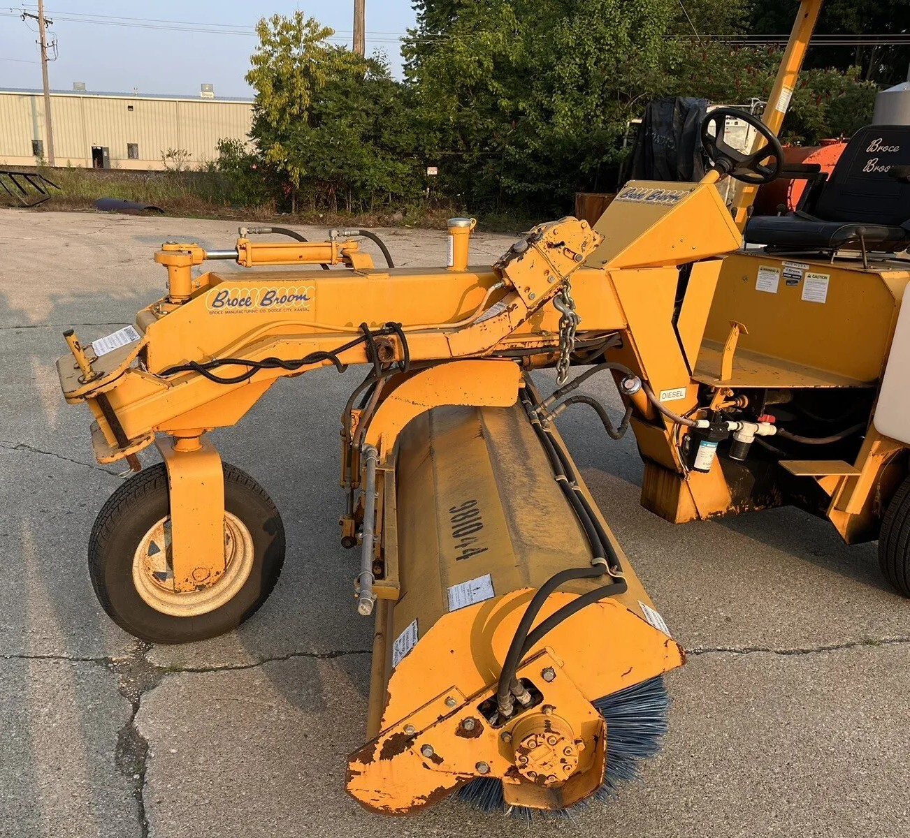 Broce Broom Model BB 250 Diesel 329 Hours | eBay