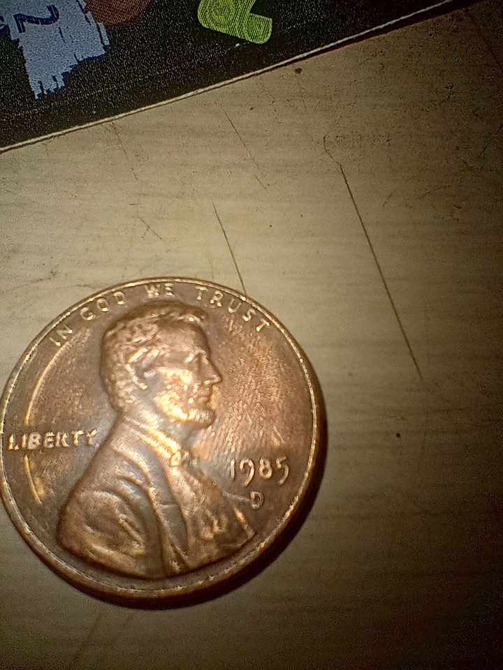 1985 D Lincoln Penny Offset Strike Mint Error | eBay