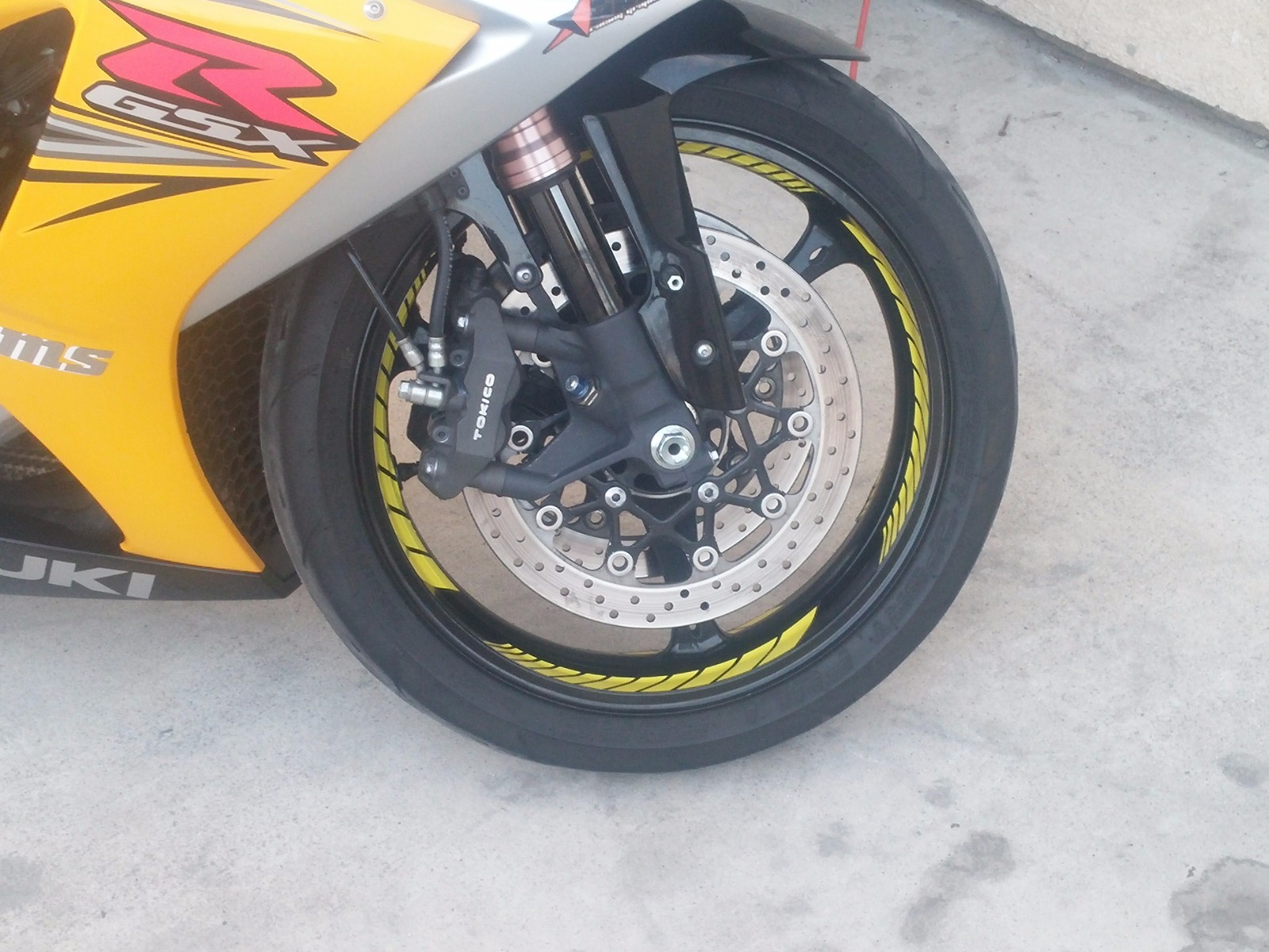 ANY COLOR CUSTOM INNER RIM DECALS WHEEL STICKERS STRIPES yamaha FZ1 FZ ...