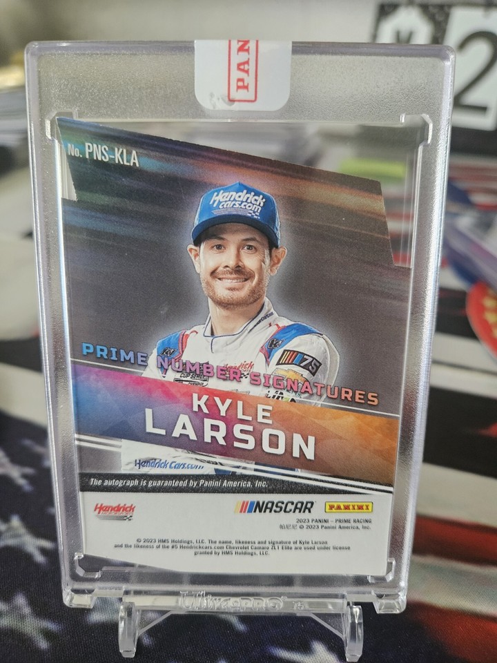 2023 Kyle Larson S/N 08/15 SP Panini Prime Racing NASCAR CARD #5 295 ...