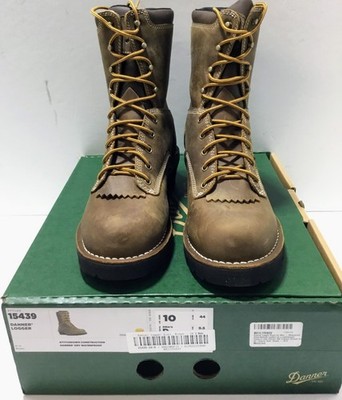 DANNER® LOGGER 8" BROWN WATERPROOF WORK BOOTS 15439 - SIZE 10 | eBay