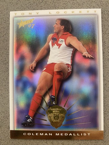 1997 AFL SELECT ULTIMATE COLLECTION MEDAL CARD - M3 Tony LOCKETT ...