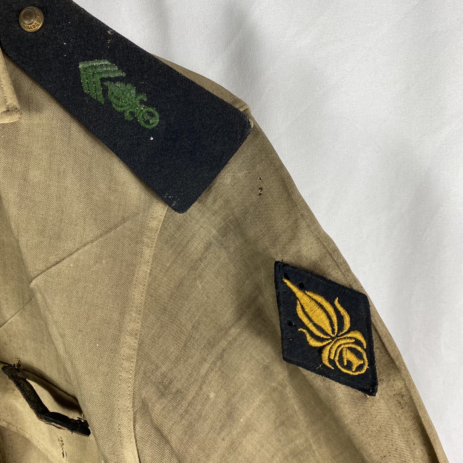 Org Indochina 1st FFL French Foreign Legion Para Shirt Patched numbered ...