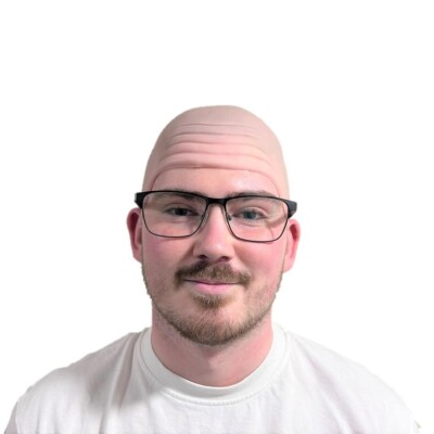 Bald Head Fancy Dress Halloween Costume Party Funny Flesh Colour Head ...