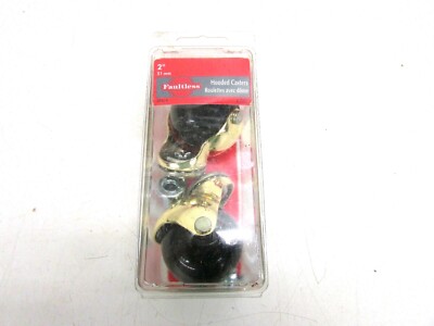 (2) FAULTLESS 2" HOODED CASTERS #28818, 80 lbs ea. LOAD CAPACITY STEM ...