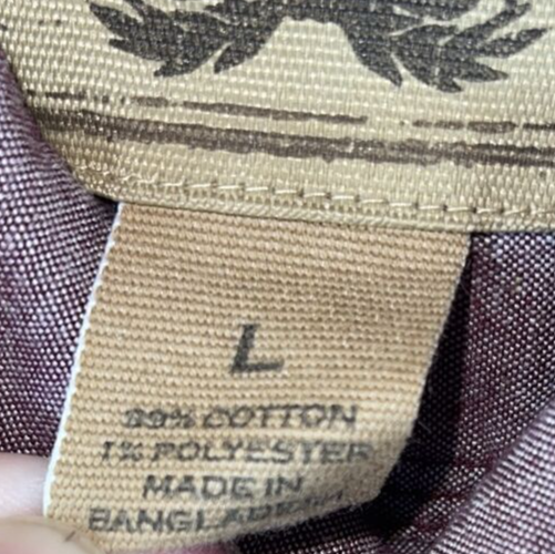 Red Camel Mens Large Maroon Long Sleeve shirt | eBay