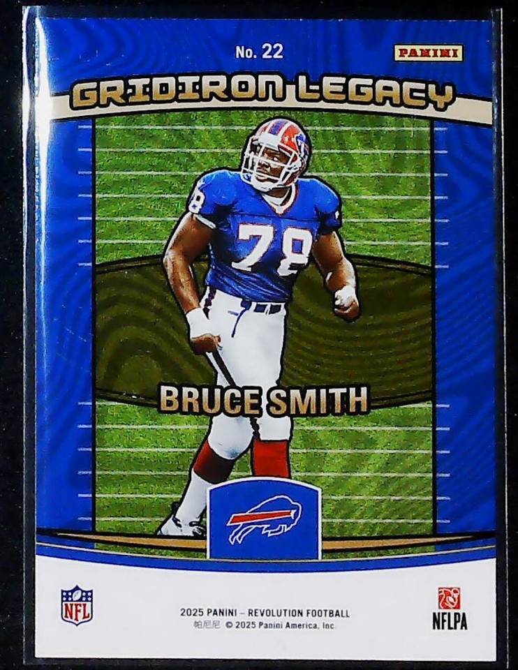 2025 Panini Revolution Bruce Smith Gridiron Legacy #22 Buffalo Bills | eBay