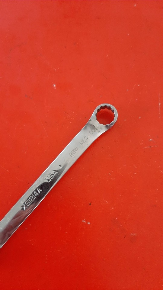 Snap-on Tools XS1214A 3/8" x 7/16" 10° Offset Short Box Wrench ENGRAVED ...