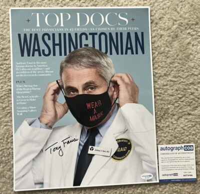 DR TONY ANTHONY FAUCI SIGNED AUTOGRAPH 11x14 PHOTO NIAID SCIENTIST ...