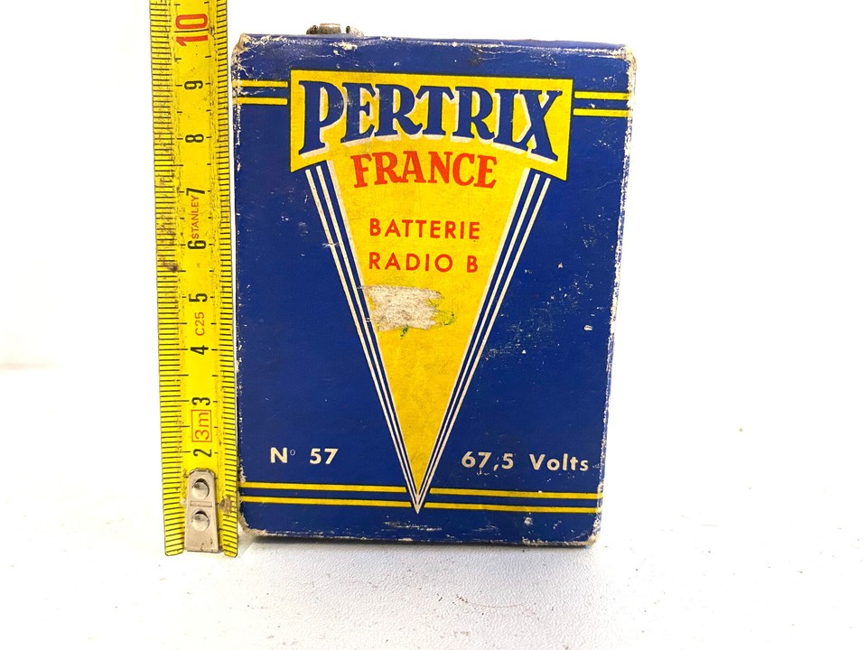 Ancienne Batterie Pile Publicitaire Pertrix France Radio B n°57 | eBay