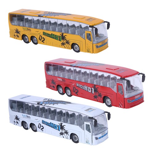 1:50 Simulation Transit Bus Model Toy Alloy Pull Back Bus Toy With ...