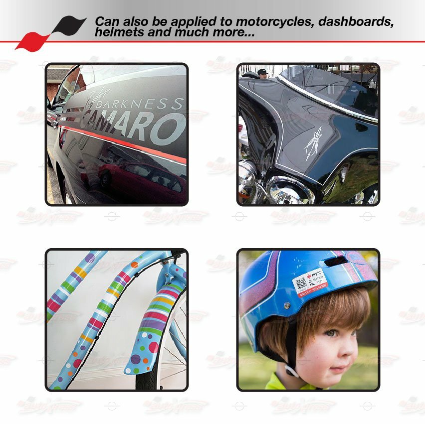 BLUE CHROME Roll Vinyl Pinstriping Pin Stripe Car Motorcycle Tape Decal ...
